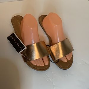 Charles Albert | Shoes | Charles Albert Rose Gold Flats Sandals | Poshmark